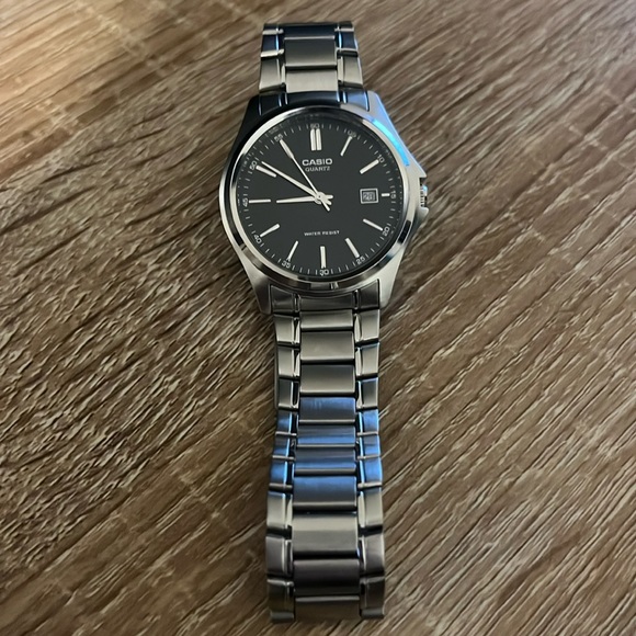 Casio | Accessories | Stainless Steel Casio Clasp Watch | Poshmark
